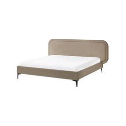 Beliani Doppelbett SUZETTE in Beige - (W) 208 x (H) 98 x (L) 212 cm | Gr.: onesize