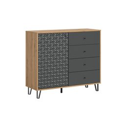 ebuy24 Sideboard Prisma Anthrazit 110 x 40 cm | Gr.: onesize