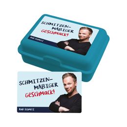 Ralf Schmitz Brotdose Schmitzenm&auml;&szlig;iger Geschmack Lunchbox in blau | Gr.: onesize