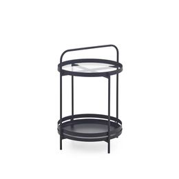 ebuy24 Couchtisch Karin Schwarz 44 x 44 cm | Gr.: onesize