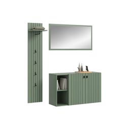 ebuy24 Garderobenm&ouml;bel Station Staubgr&uuml;n 152 x 37 cm | Gr.: onesize