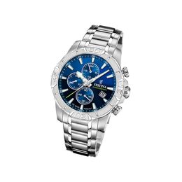 Chronograph-Armbanduhr Festina Timeless Chronograph silber gro&szlig; (ca. 45mm) | Gr.: onesize