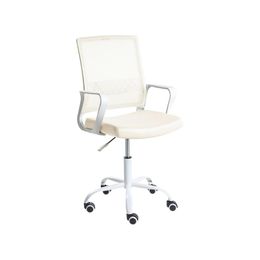Beliani B&uuml;rostuhl EASE in Wei&szlig; - (W) 54 x (H) 94 x (L) 54 cm | Gr.: onesize