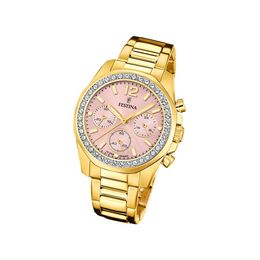Chronograph-Armbanduhr Festina Boyfriend gold mittel (ca. 38mm) | Gr.: onesize