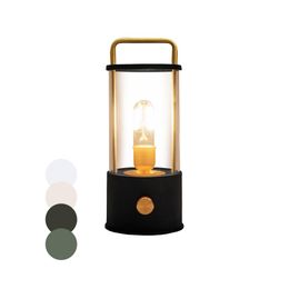 Coen Bakker LED Laterne Lampe dimmbar Warmwei&szlig; IP44 Innen & Au&szlig;en 25x11cm in Schwarz | Gr.: onesize