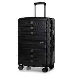 Wittchen Medium suitcase and cosmetic case with horizontal stripes in Black | Gr.: onesize