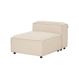 Beliani Sofaelement ARDAL in Beige/Schwarz - (W) 88 x (H) 68 x (L) 120 cm | Gr.: onesize