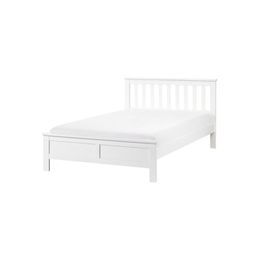 Beliani Doppelbett MAYENNE in Wei&szlig; - (W) 129 x (H) 88 x (L) 208 cm | Gr.: onesize