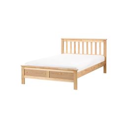 Beliani Doppelbett MAYENNE in Braun - (W) 129 x (H) 88 x (L) 208 cm | Gr.: onesize