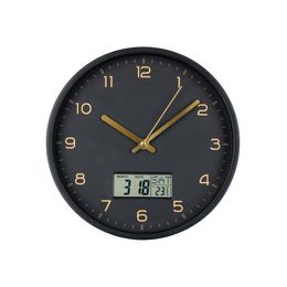 ebuy24 Wanduhr Amiens Schwarz 25 x 4 cm | Gr.: onesize