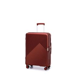 Wittchen Medium suitcase and cosmetic case with a striped design in Dark red | Gr.: onesize