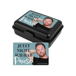 Ralf Schmitz Brotdose ich hab Pause Butterbrotdose Lunchbox in schwarz | Gr.: onesize