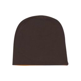 MSTRDS Beanies in chocolate/orange | Gr.: onesize