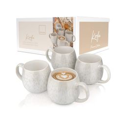 S&auml;nger S&auml;nger 4 tlg. Kaffeebecher Set Korfu in Creme mit sandiger Maserung | Gr.: onesize