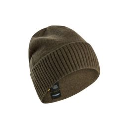 Camel Active Beanie aus reiner Lammwolle in Dunkelbraun | Gr.: onesize