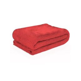 Intirilife Weiche Kuscheldecke 200 x 150 cm in GLUT ROT | Gr.: onesize