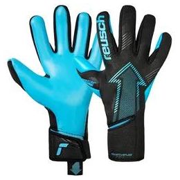 Torwarthandschuhe Reusch "Fastgrip Aqua", Damen, Gr. 10.5, blau (aquablau), 50% Elastodien, 41% Polyester, 6% Polyurethan, 3% Polyamid, mehrfarbig, Handschuhe, mit Hybrid Negative Cut
