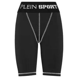 Leggings Plein Sport "Sport-Leggings", Damen, Gr. XL, US-Gr&ouml;&szlig;en, schwarz (02, schwarz), Obermaterial: 90% Polyester, 10% Elasthan, Hosen Leggings