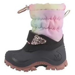 Snowboots Lurchi "Fanty", M&auml;dchen, Gr. 26, grau, rainbow, Synthetik, Textil, Schuhe Snowboots, Winterboots mit buntem Schaft, Gr&ouml;&szlig;enschablone zum Download