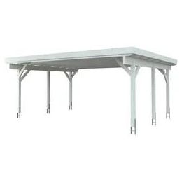 Doppelcarport Kiehn-Holz "KH 310 / KH 311", wei&szlig;, B/H/T: 213cm x, Carports, Stahl-Dach, versch. Farben
