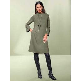 Heine Jersey-Kleid in khaki | Gr.: 42