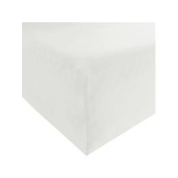 REDBEST Single-Jersey Spannbettlaken Denver in wei&szlig; | Gr.: 140x200 cm - 160x200 cm