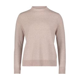 Betty Barclay Basic-Strickpullover mit Stehkragen in Funghi Melange | Gr.: 46