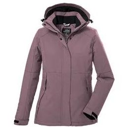 Outdoorjacke Killtec "KOW 37 WMN JCKT", Damen, Gr. 36, lila (orchidee), Obermaterial: 100% Polyester;Futter: 100% Polyester;F&uuml;llung: 100% Polyester, Jacken Outdoorjacke, Wasserdichte Damen Funktionsjacke mit abnehmbarer Kapuze