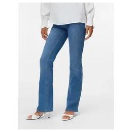 V&eacute;ro Moda Bootcut-Jeans VERO MODA "VMFLASH MR FLARED POCKET JNS RA3042 NOOS", Damen, Gr. M (38), L&auml;nge 30, blau (medium blau denim), Denim/Jeans, Obermaterial: 99% Baumwolle, 1% Elasthan, unifarben, lang, Jeans, Baumwollmischung mit Stretch, regular waist, skinny fit