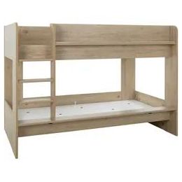 Etagenbett GAMI "ETAGENBETT MATIS", kastanie natur nachbildung, kastanie natur nachbildung, kastanie natur nachbildung, B:109cm H:142cm L:205cm, ABS Kanten, Etagenbetten, Etagenbett, Praktisches Etagenbett