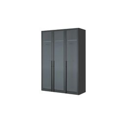 Dreht&uuml;renschrank Dreamer - schwarz - 152,2 cm - 220 cm - cm 58,5 - Sconto