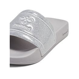 Hummel Kinder Badeschuh "Pool Slide Glitter Jr" in Grau | Gr.: 28