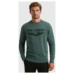 PME-Legend Sweatshirt PME LEGEND "Crewneck soft terry with logo", Herren, Gr. XXL, stargazer, Sweatware, Obermaterial: 100% Baumwolle, bedruckt, regular fit normal, Rundhals, B&uuml;ndchen, Sweatshirts Sweatshirt, mit Logo Print