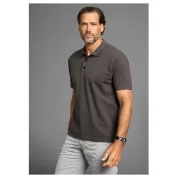 MAN'S WORLD Poloshirt MAN'S WORLD, Herren, Gr. 68/70 (4XL), grau (anthrazit), Piqu&eacute;, Obermaterial: 100% Baumwolle, unifarben, Basic, regular fit, Rundhals, Flachstrickb&uuml;ndchen, Shirts, Kurzarm, lockere Passform, unifarben, Topseller