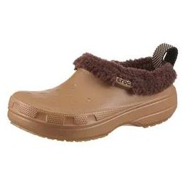Clog Crocs "Unisex Classic Lined Shorty", Herren, Gr. 38, braun, CrosliteTM, Schuhe Clog, Regenschuh, Outdoorschuh, Hausschuh mit Warmfutter
