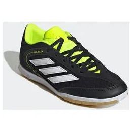 Fu&szlig;ballschuh Adidas PERFORMANCE "COPA COURT LEAGUE HALLEN- F&Uuml;R KINDER", M&auml;dchen, Gr. 33, wei&szlig; (core schwarz, cloud wei&szlig;, lucid lemon), Synthetik, Textil, Schuhe Fu&szlig;ballschuh, geeignet als Hallenschuhe, f&uuml;r Kinder & Jugendliche