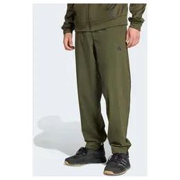 Sporthose Adidas PERFORMANCE "TRAIN ESSENTIALS TRAINING WOVEN", Herren, Gr. L, N-Gr, night cargo, schwarz, normal, gr., Obermaterial: 87% Polyester, 13% Elasthan, Hosen Sporthose