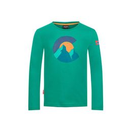Trollkids Langarm-Shirt Halsafjord (GOTS) in sea green | Gr.: 152