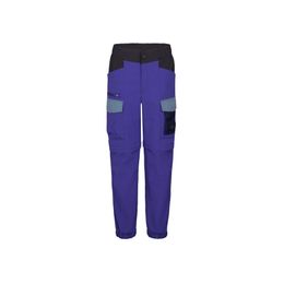 Trollkids Zipp-Off-Cargohose Lillesand in glow blue | Gr.: 134