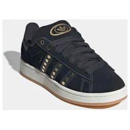 Sneaker Adidas ORIGINALS "CAMPUS 00S", Damen, Gr. 37, core schwarz, carbon, gold metallic, Leder, Schuhe Sneaker