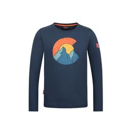 Trollkids Langarm-Shirt Halsafjord (GOTS) in mystic blue | Gr.: 110