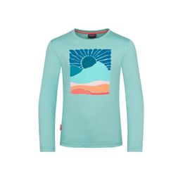 Trollkids Langarm-Shirt Falketind (GOTS) in aqua haze | Gr.: 116