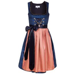 Edelnice Mini Dirndl 2-teilig Josepha in blau | Gr.: 46
