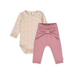 m&uuml;sli Set aus Langarmbody und Babyhose in Oak/ Nostalgia rose/ Beige | Gr.: 62