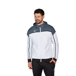 Herren Change By Erima Trainingsjacke mit Kapuze in wei&szlig;/slate grey/schwarz | Gr.: 140