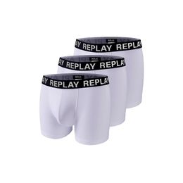 Replay Boxershorts 3er Pack in wei&szlig; | Gr.: M