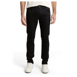 Straight-Jeans Tom Tailor DENIM, Herren, Gr. 32, L&auml;nge 30, blau (schwarz schwarz denim), Denim/Jeans, Obermaterial: 75% Baumwolle, 20% Polyester, 3% Viskose, 2% sonstige Fasern. Futter: 65% Polyester, 35% Baumwolle, straight fit, Jeans Straight-Jeans, im klassischen 5-Pocket-Design