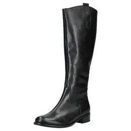 Stiefel Gabor "Gabor Stiefel Glattleder", Damen, Gr. 38, schwarz, Glattleder, Schuhe Stiefel