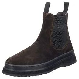 Stiefelette Gant "Gant Stiefelette Veloursleder/Textil", Herren, Gr. 45, braun (espresso), Textil, Veloursleder, Schuhe Stiefelette