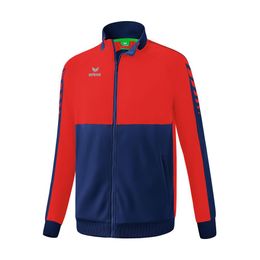 Erima Kinder Six Wings Worker Jacke, Trainingsjacke in new navy/rot | Gr.: L